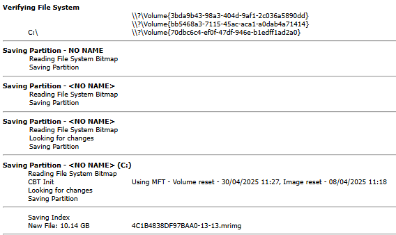 Viewing Macrium Reflect Log Files